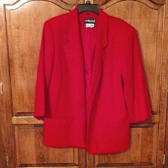 Sag Harbor | Jackets & Coats | Cherry Red Suit Jacket | Poshmark